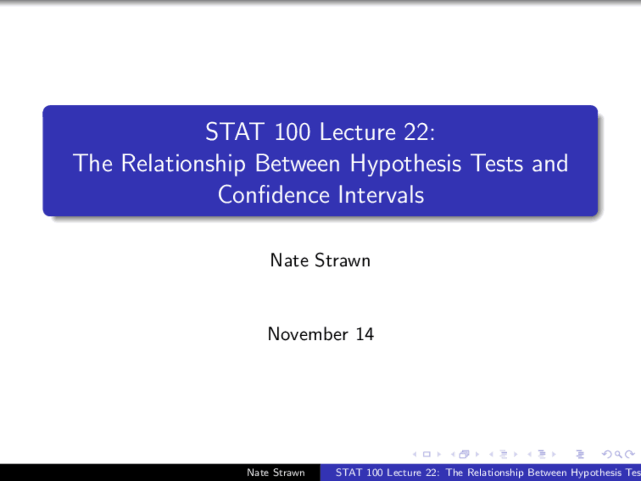 The Relationship Between Hypothesis Tests And Confidence Intervals