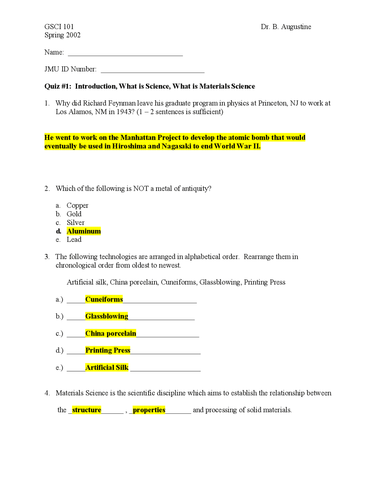 5 Solved Problems In Quiz 1 Introduction To Physical Biochemistry
