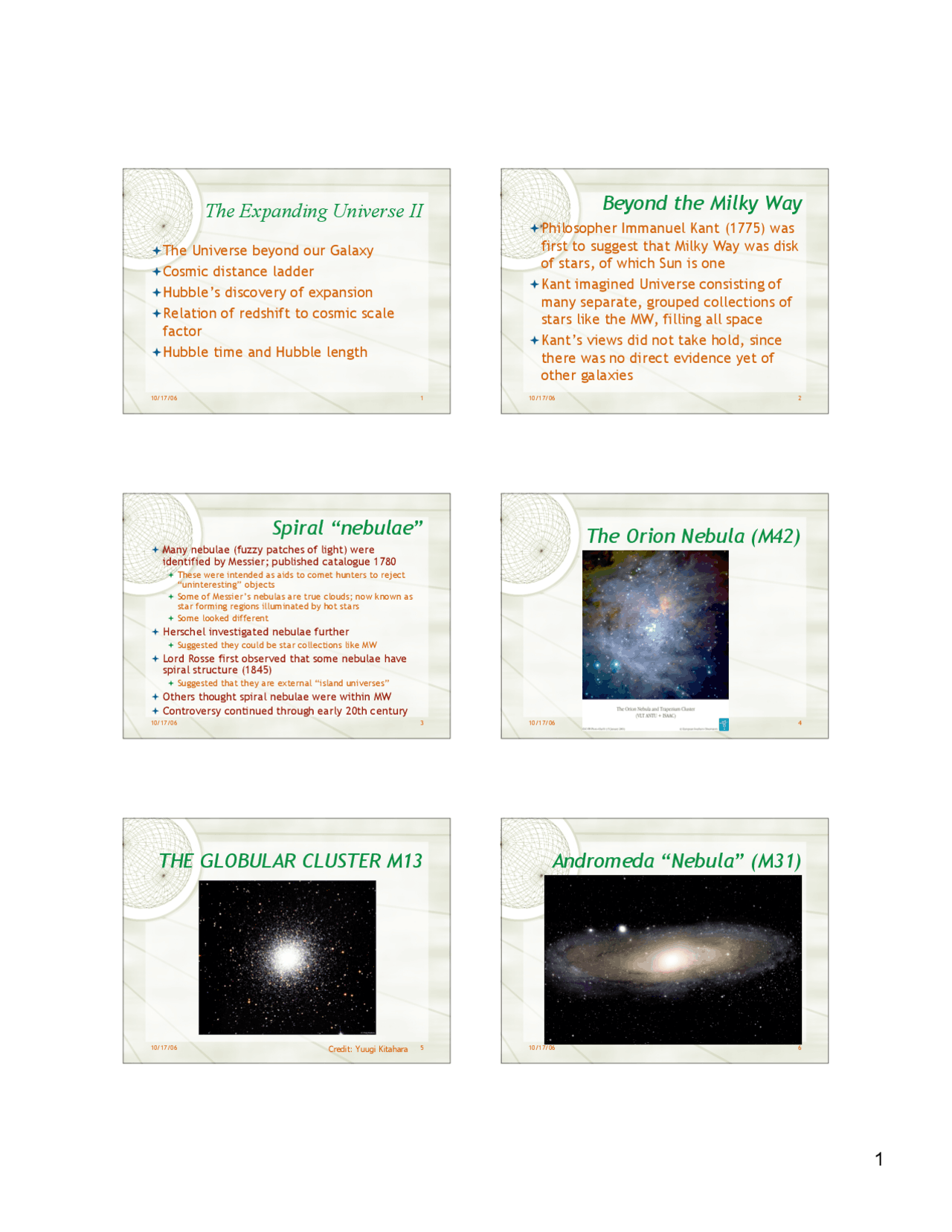 The Expanding Universe Ii Lecture Slides Astr 340 Docsity