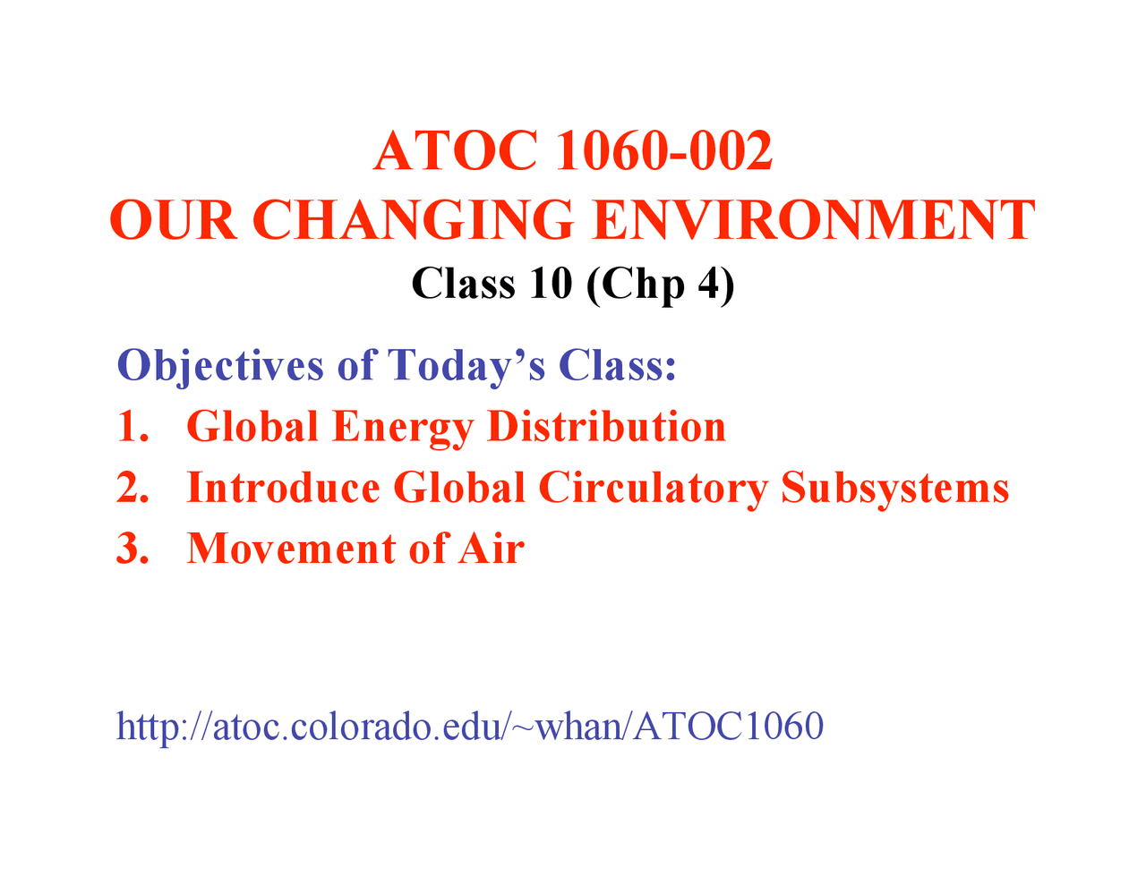 Global Energy Distribution Movement Of Air Global Circulatory System
