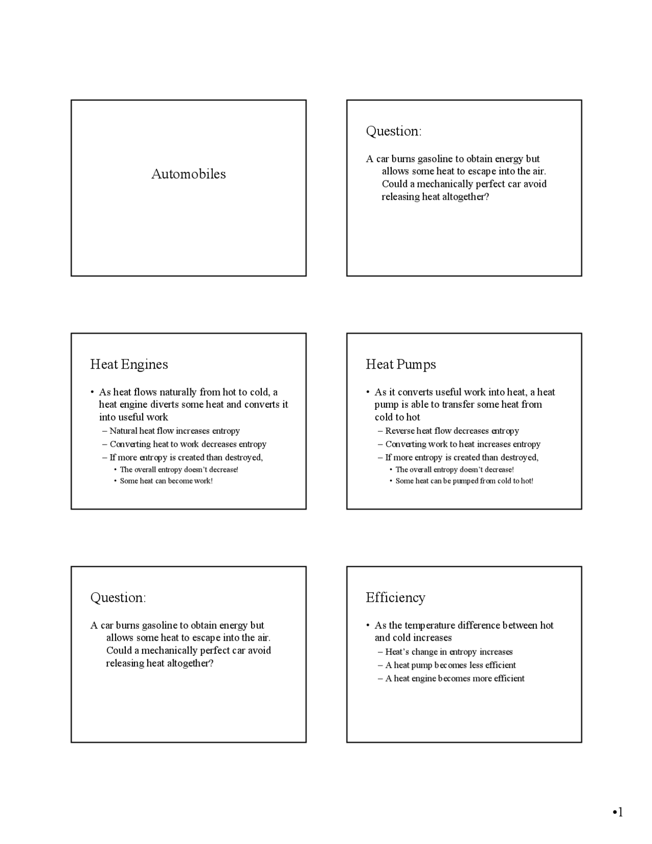 Lecture Slides On Automobiles How Things Work Docsity