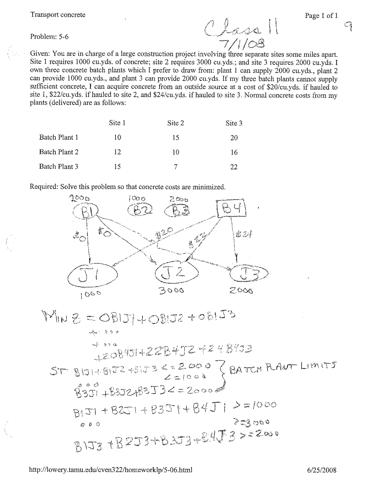 Problems With Solution Of Civil Engineering Systems Cven 322 Docsity