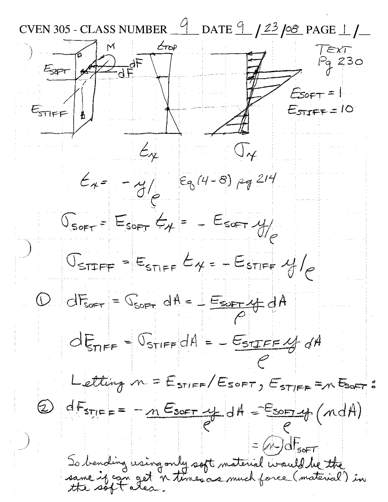 Combined Stresses | Mechanics of Materials | CVEN 305 - Docsity
