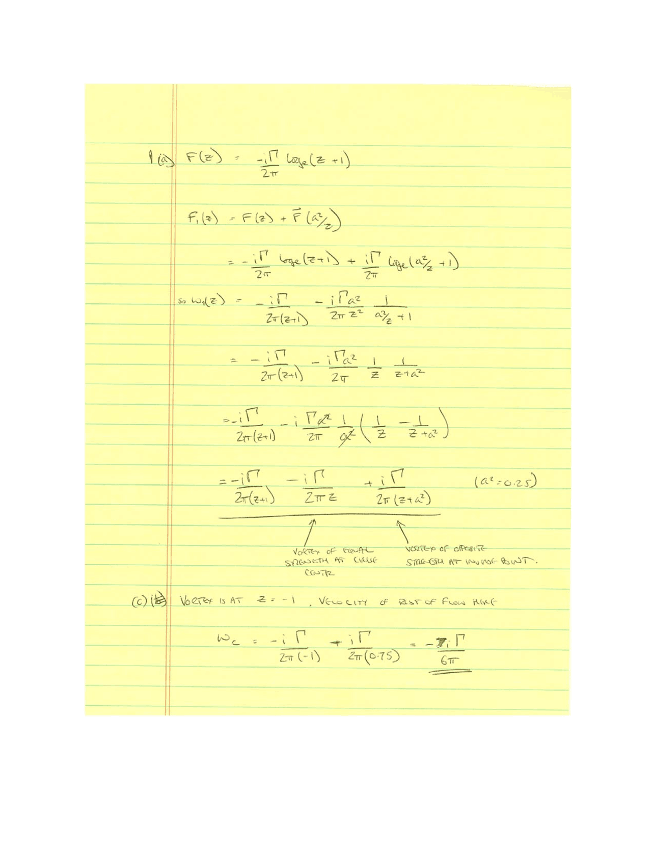 Exam 2 Solutions Advanced Aero And Hydrodynamics Aoe 5104 Docsity