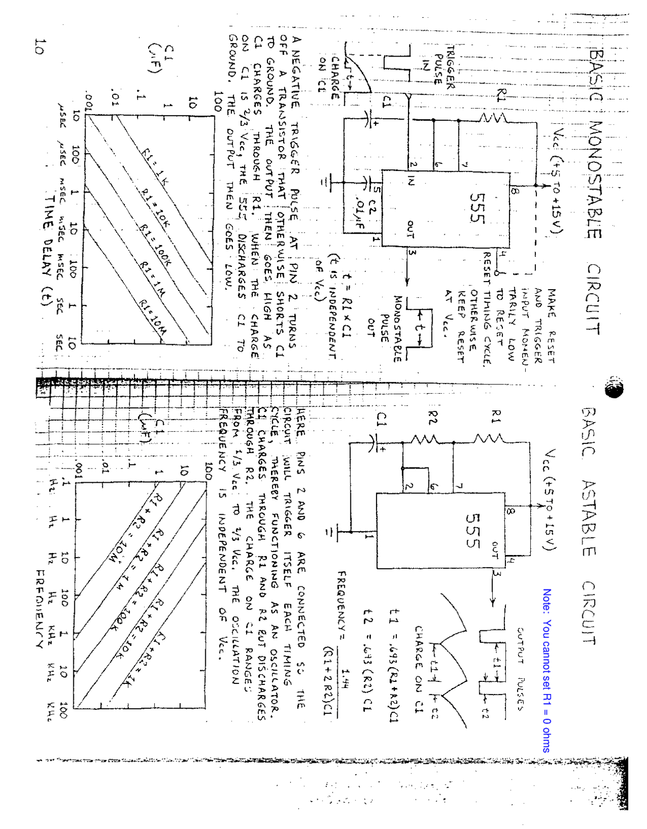 Basic Monostable Circuit Versus Basic Astable Circuit - Lecture Notes ...