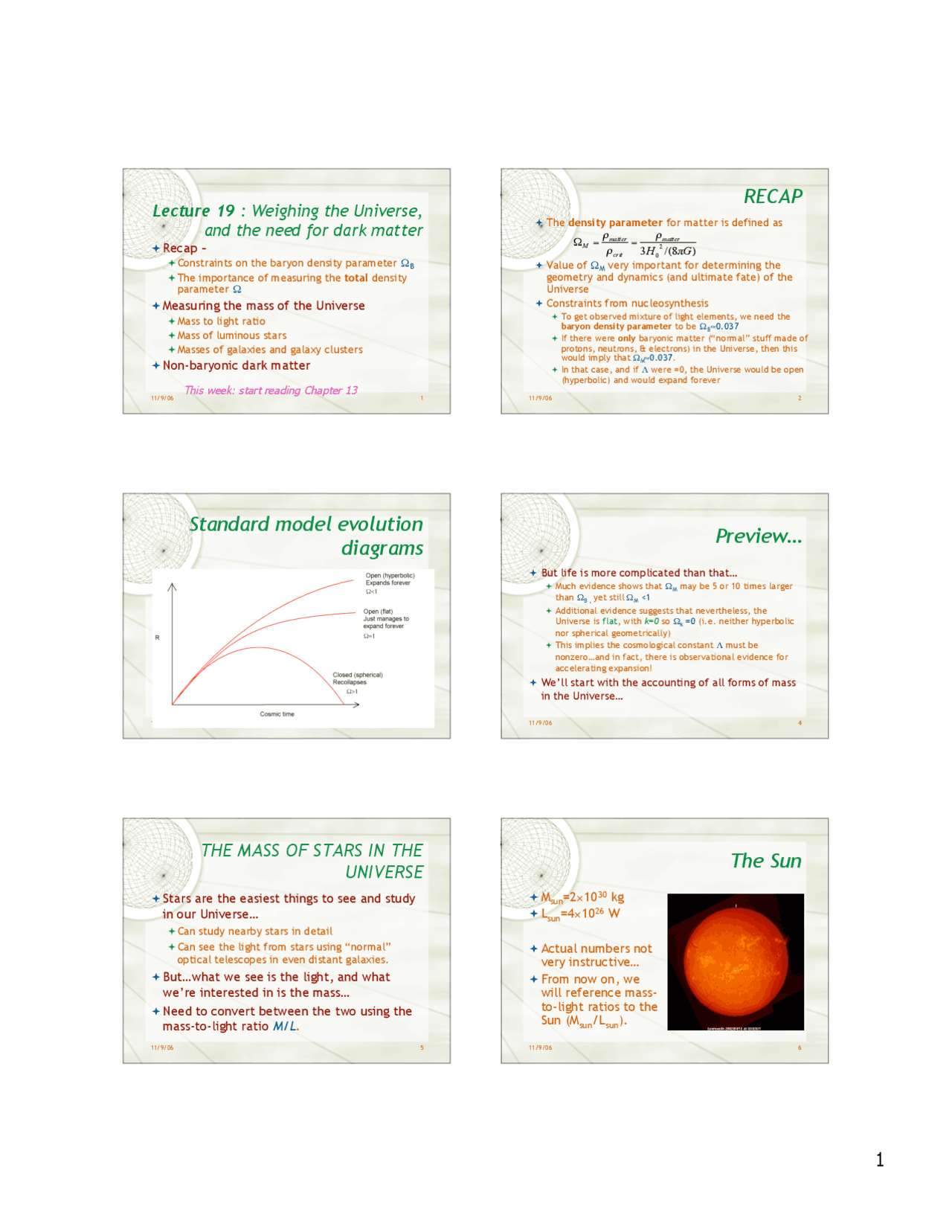 Weighing The Universe And Need For Dark Matter Notes Astr 340 Docsity