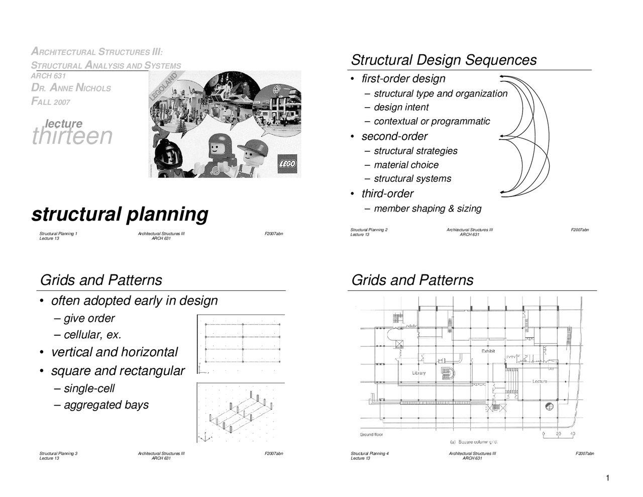 Structural Planning Applied Architecture Structures Arch 631 Docsity