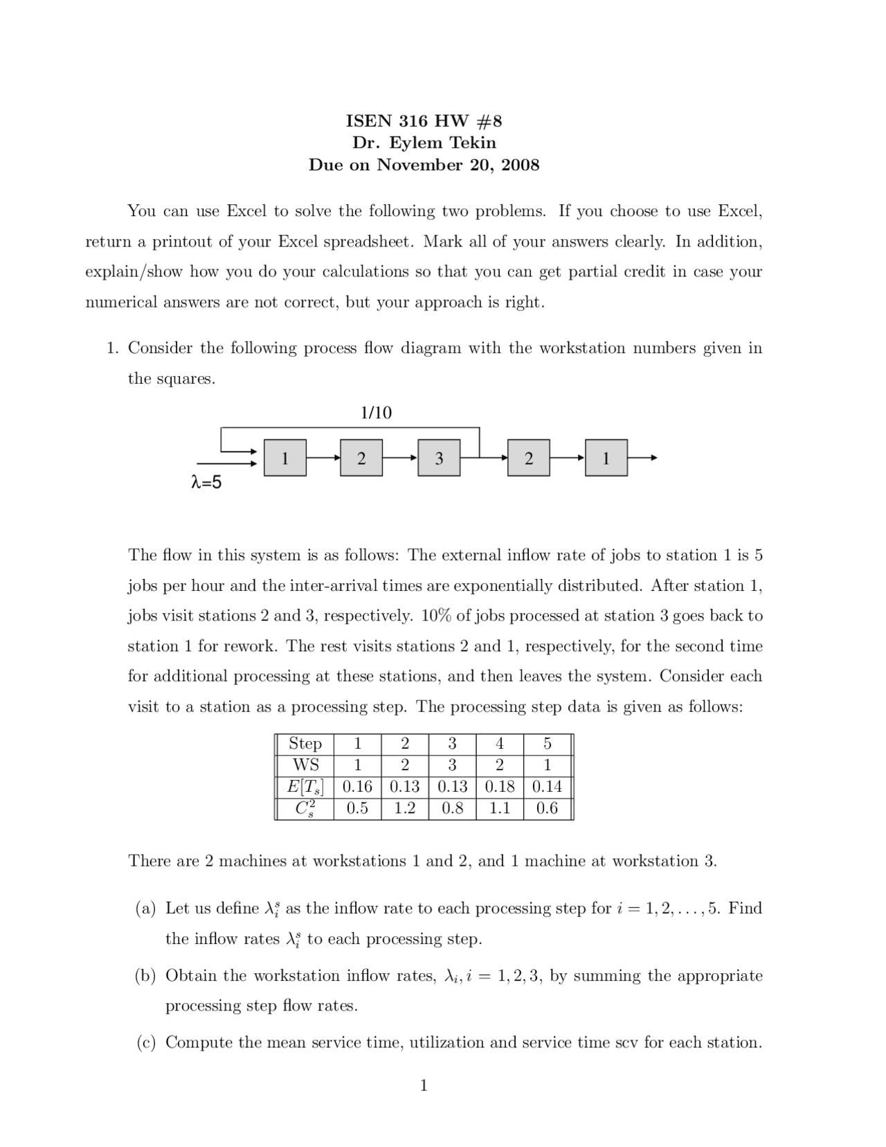 2 Solved Problems On Production System Homework 8 Isen 316 Docsity