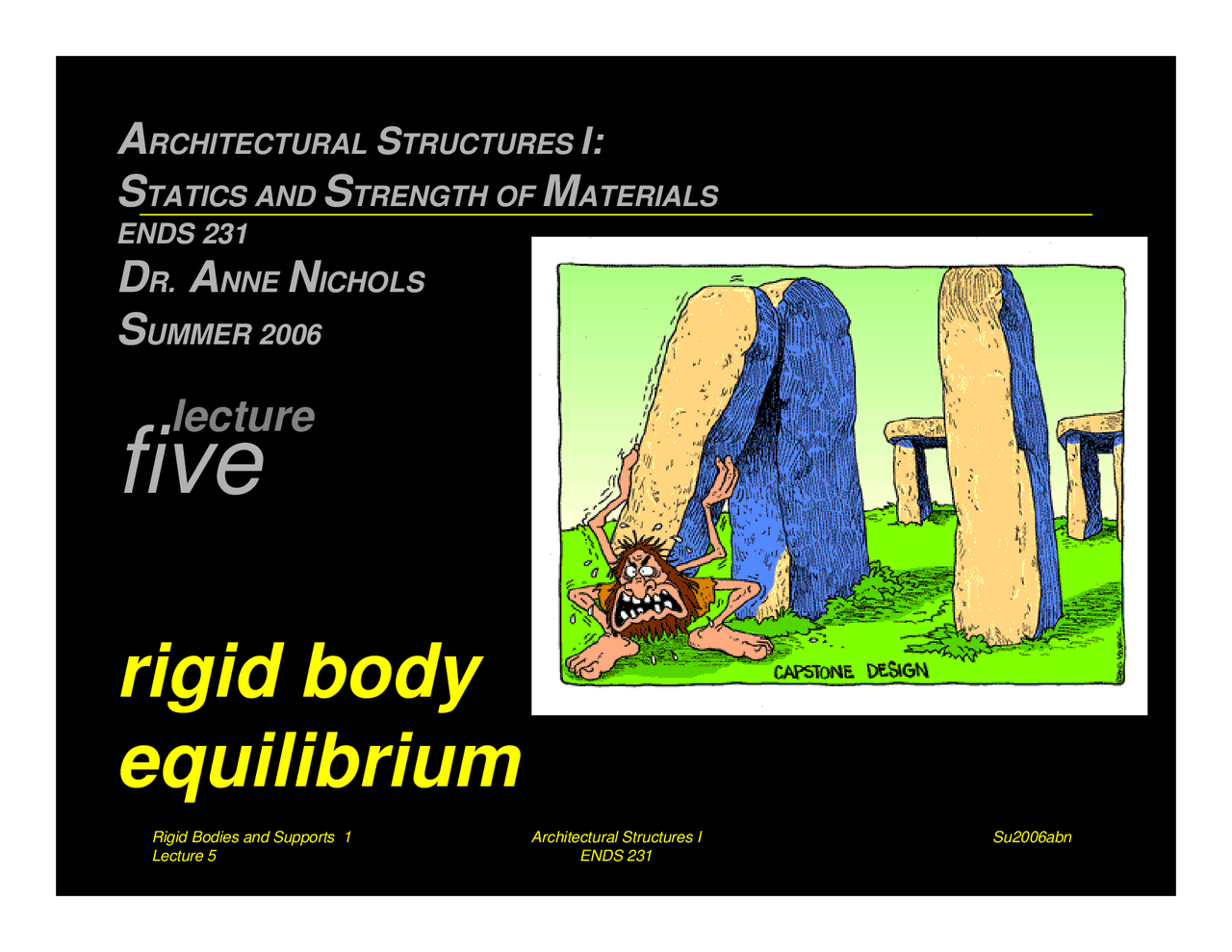 Notes On Rigid Body Equilibrium Architecture Structure Ends 231