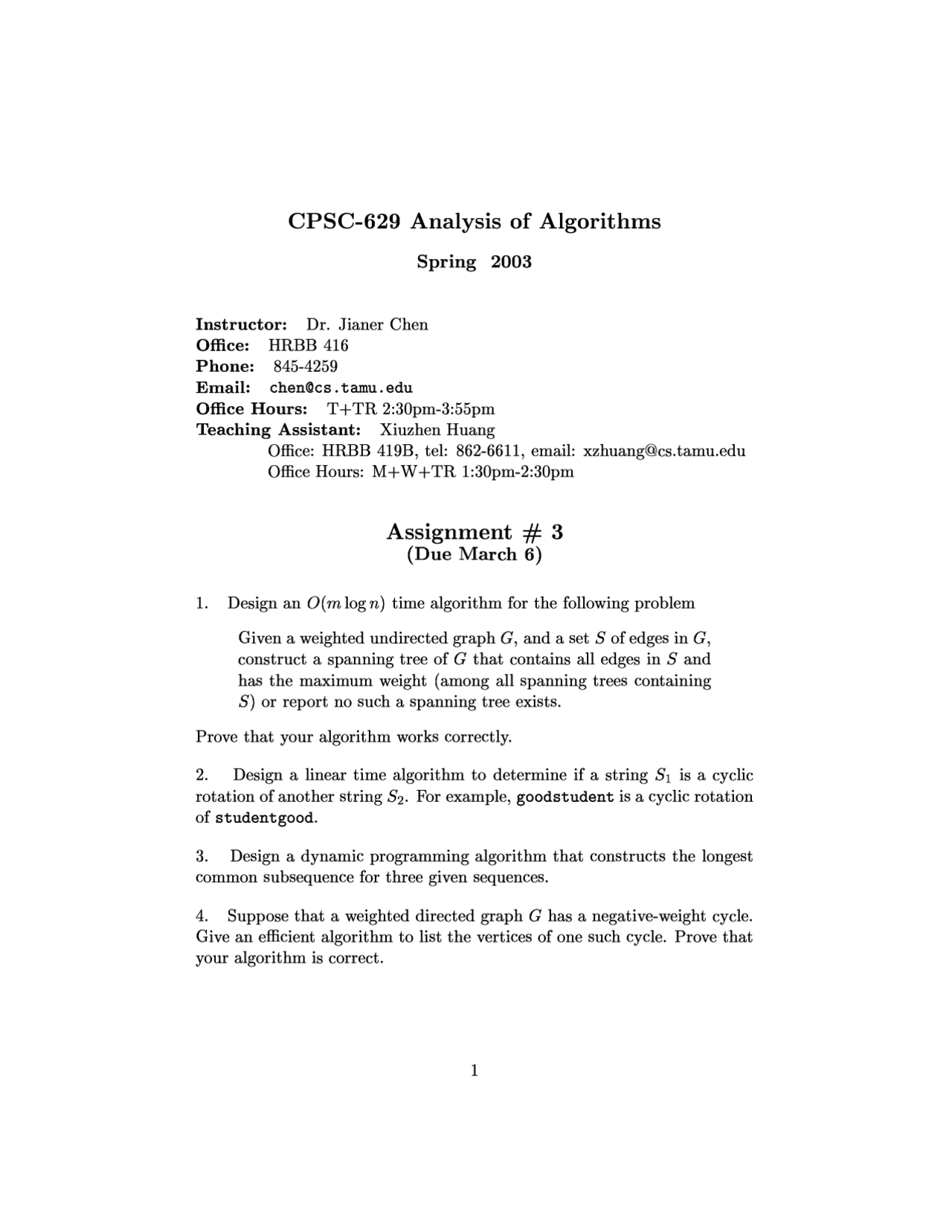 Computer Communication Networks - Assignment 3 | CPSC 629 - Docsity