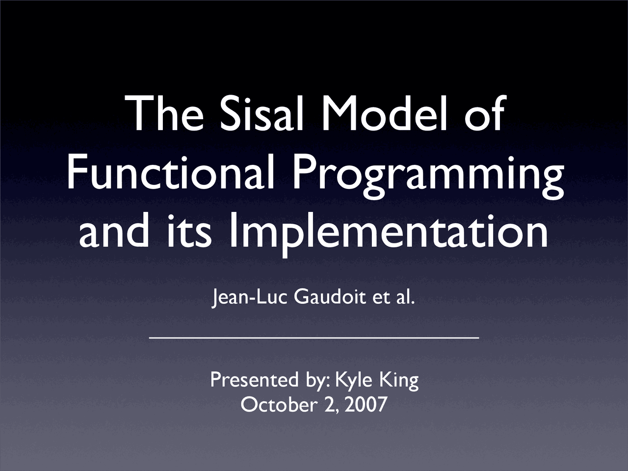 Functional Programming And Its Implementation Notes Cmsc 714 Docsity 2347