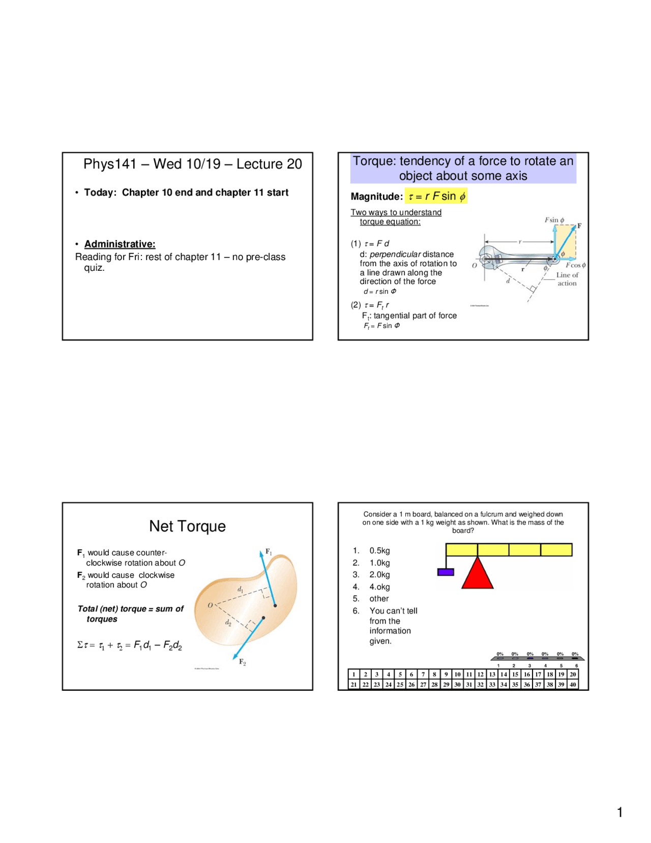 Power In Rotational Motion In Principles Of Physics Phys 141 Docsity