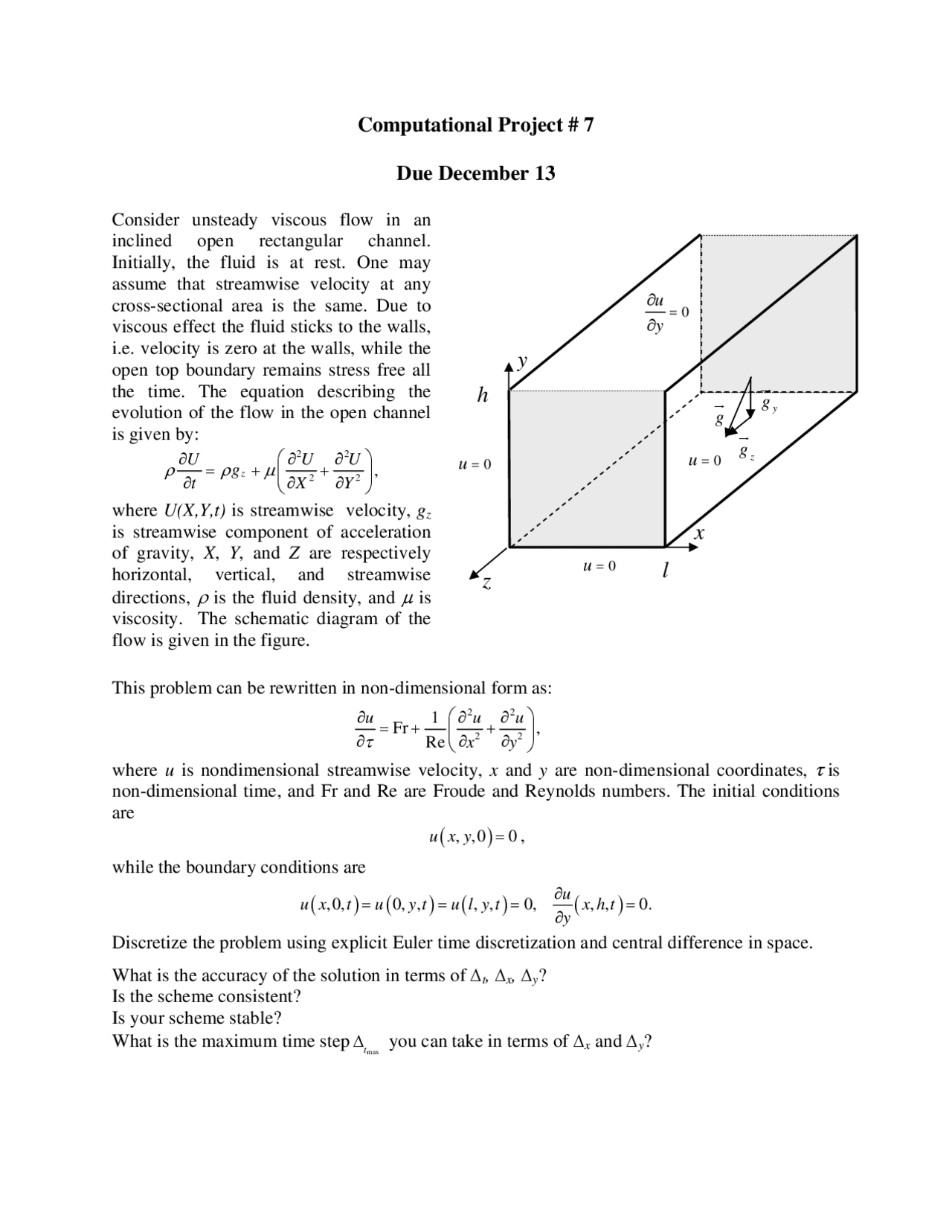 Computational Project 7 Computational Methods Mcen 3030 Docsity