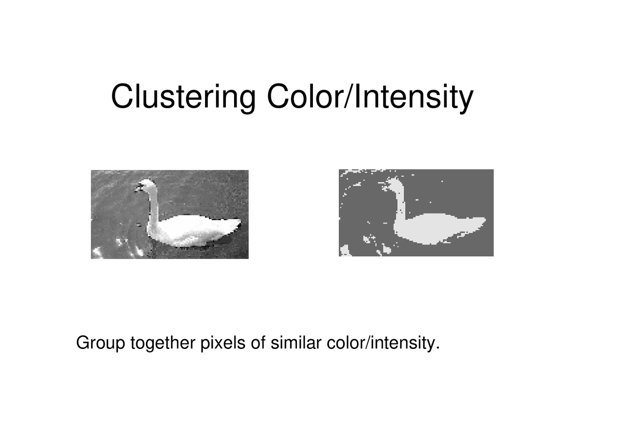 Clustering Color Of Intensity In Image Processing Cmsc 426 Docsity