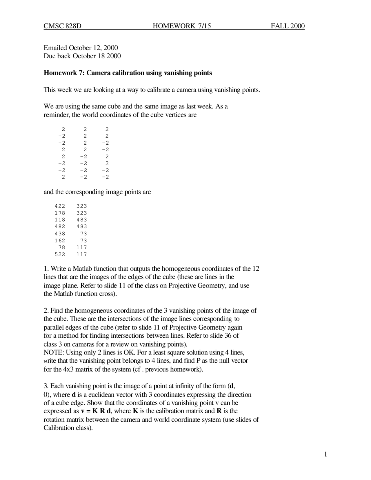 Homework 7 Questions With Solutions Machine Learning Cmsc 828 Docsity