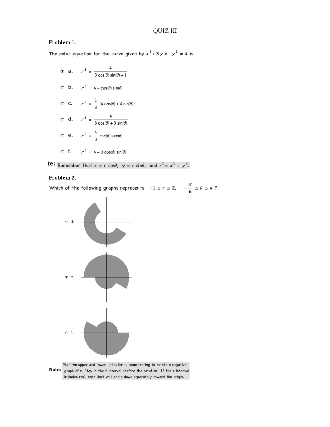 Quiz 3 With Solutions Vector Geometry Math 1224 Docsity