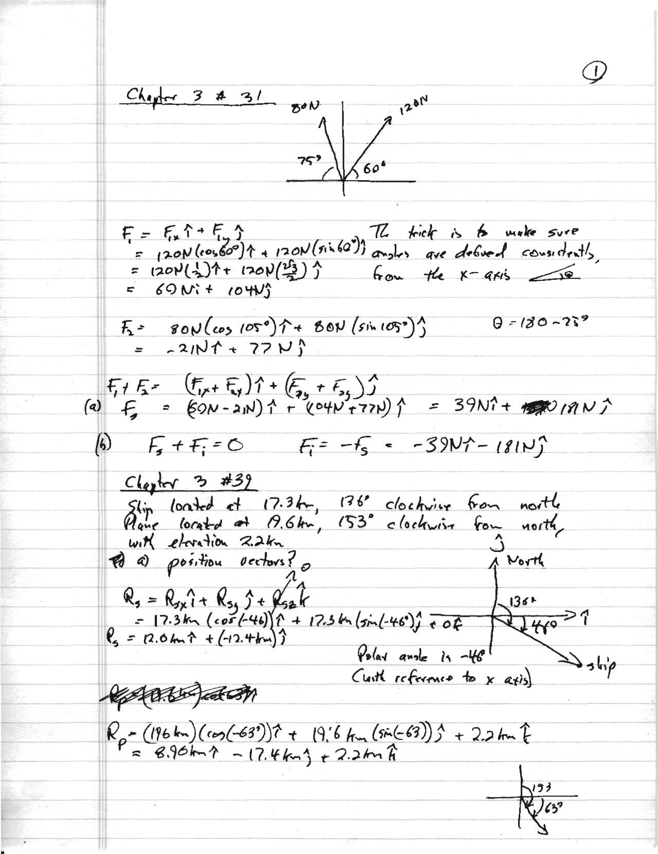 Principles Of Physics Handwritten Notes Phys 141 Docsity