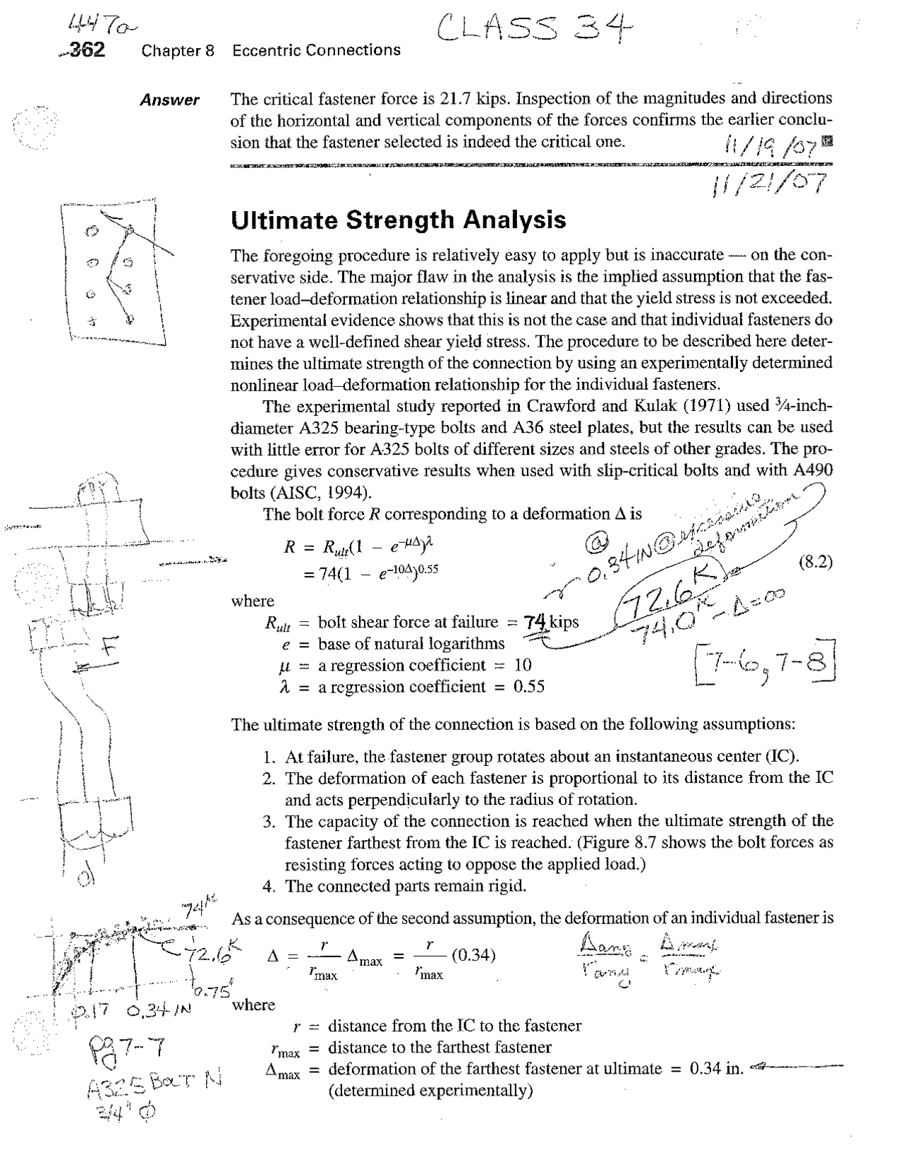 Electronic Connections Ultimate Strength Analysis Lecture Notes