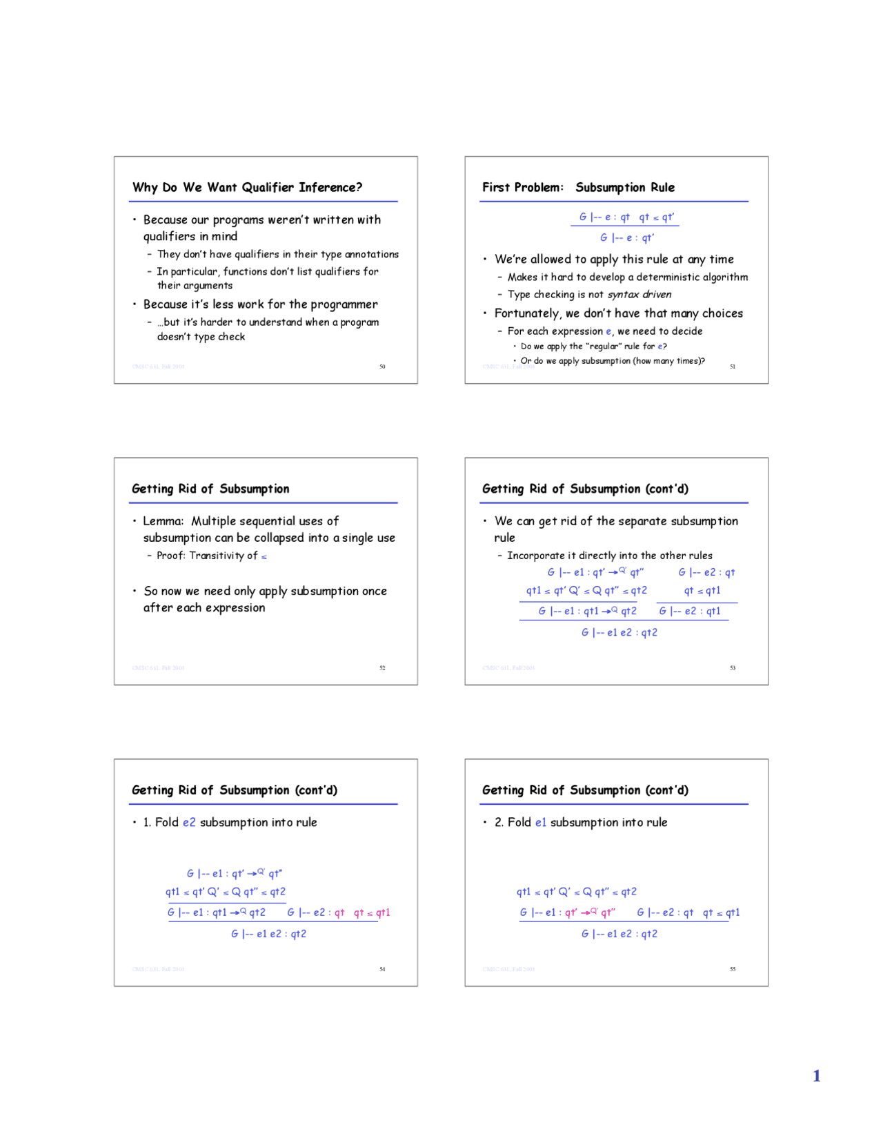 Subsumption Rule Slide Notes Cmsc 631 Docsity 