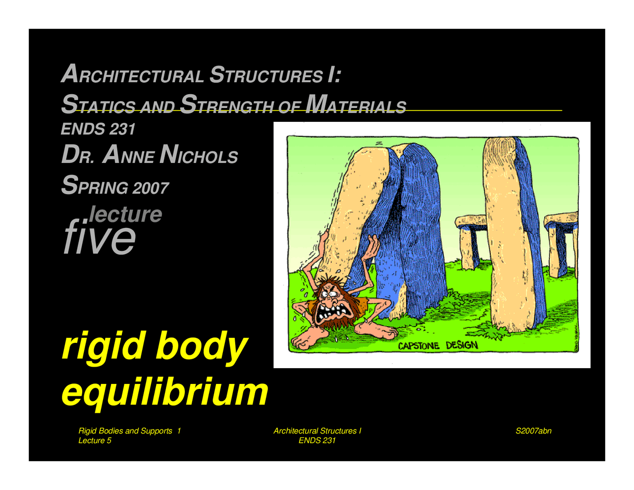 Notes On Rigid Body Equilibrium Architecture Structure Ends 231