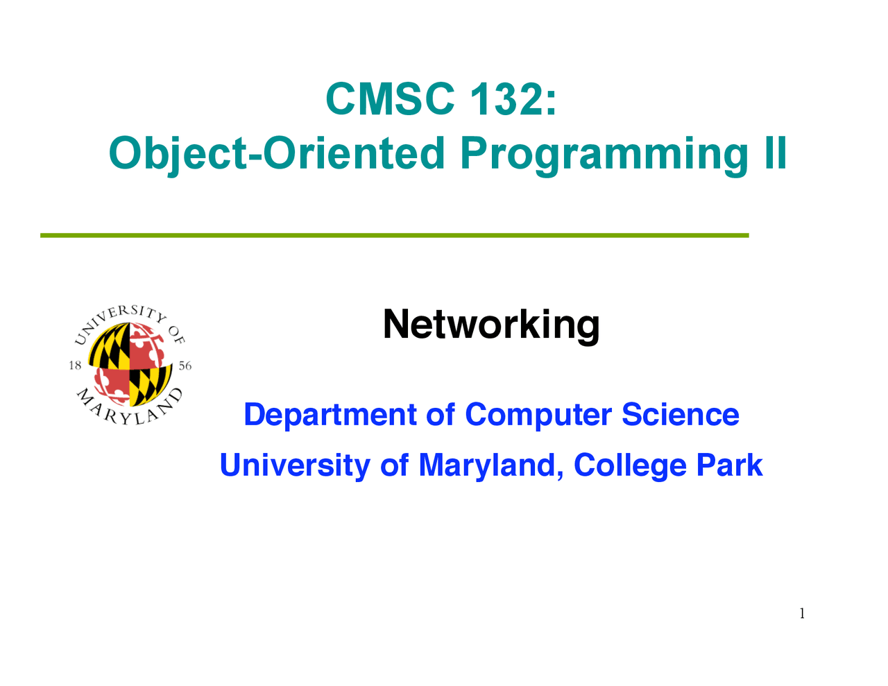 Networking Object Oriented Programming Ii Notes Cmsc 132 Docsity 3624