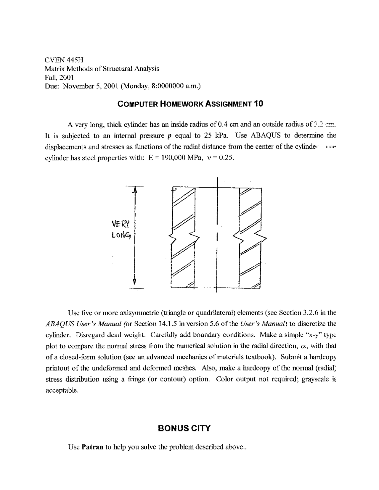 Assignment 10 Matrix Method Of Structural Analysis Cven 445 Docsity