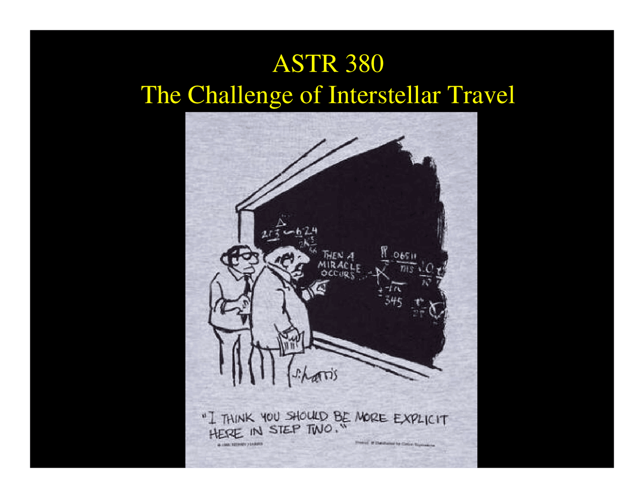 Lecture Slides For The Challenge Of Interstellar Travel Astr 380
