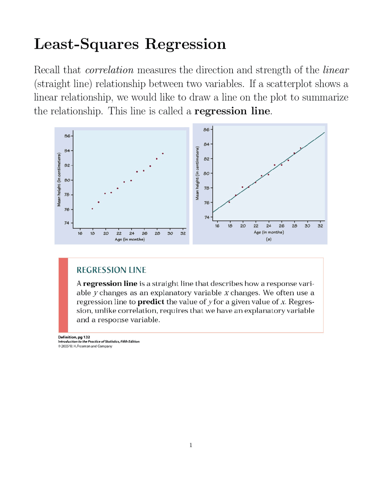 Least Squares Regression Lecture Notes Stat 201 Docsity