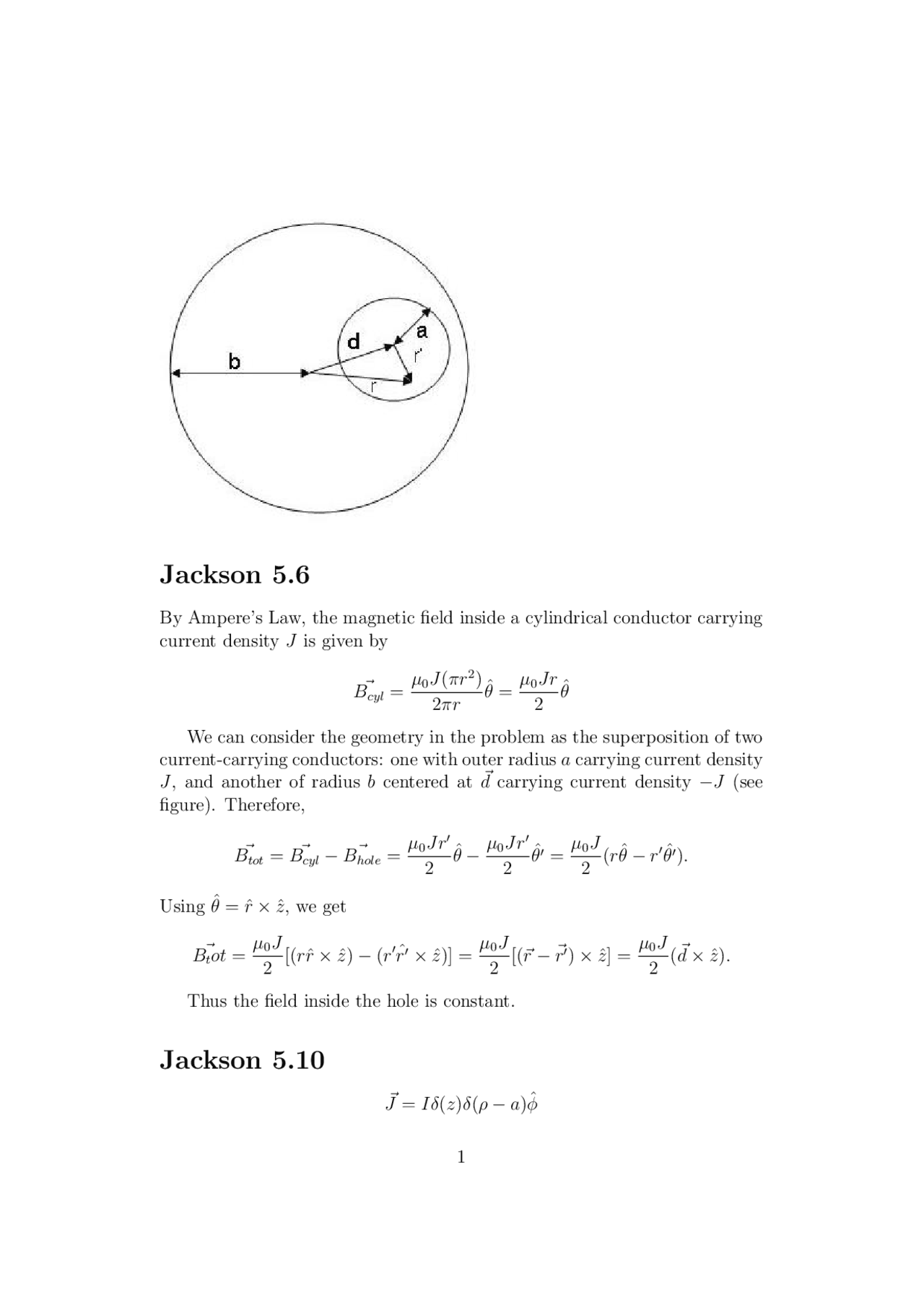 Solved Problems For Electrodynamics Phys 606 Docsity