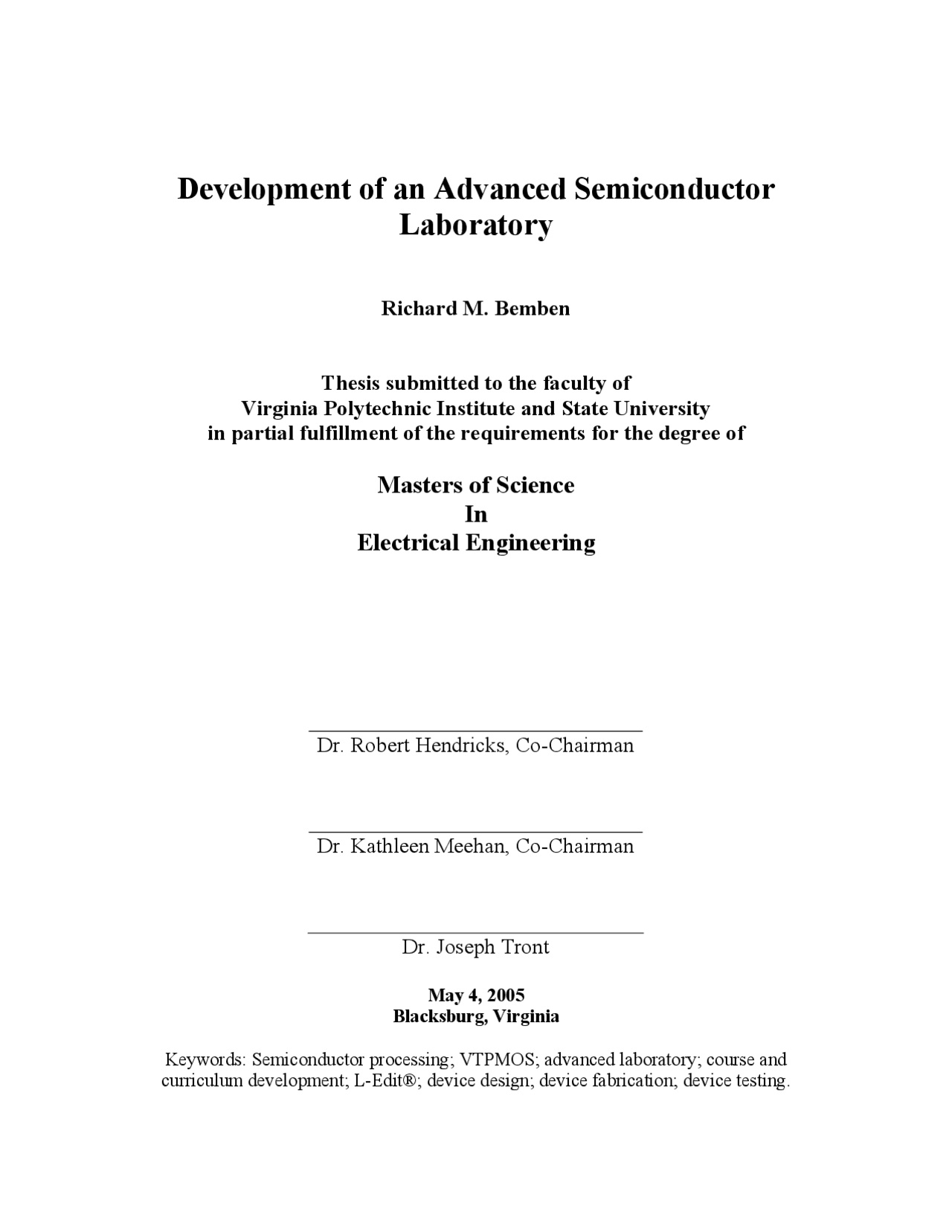 Development Of An Advanced Semiconductor Laboratory Vlsi Circuit Design Ece 4540 Docsity