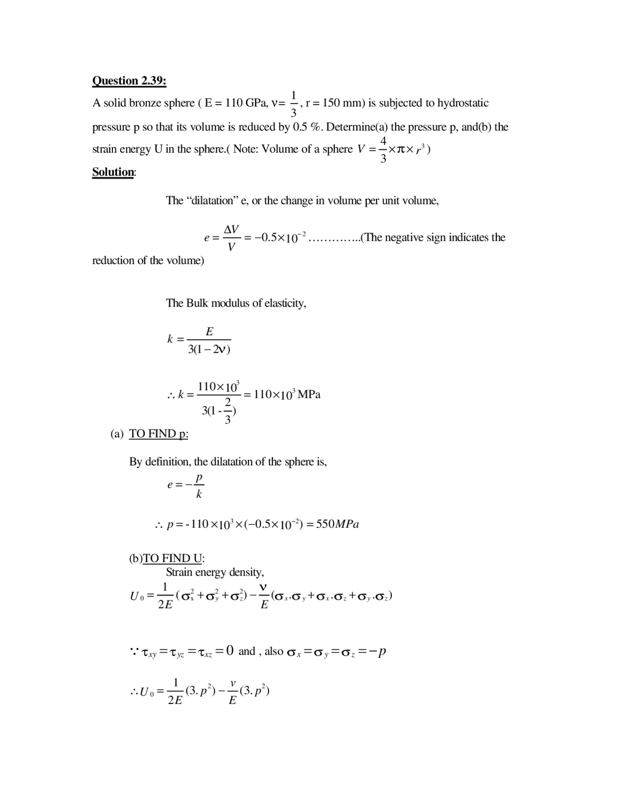 Questions With Solution For Applied Elasticity Eml 6653 Docsity