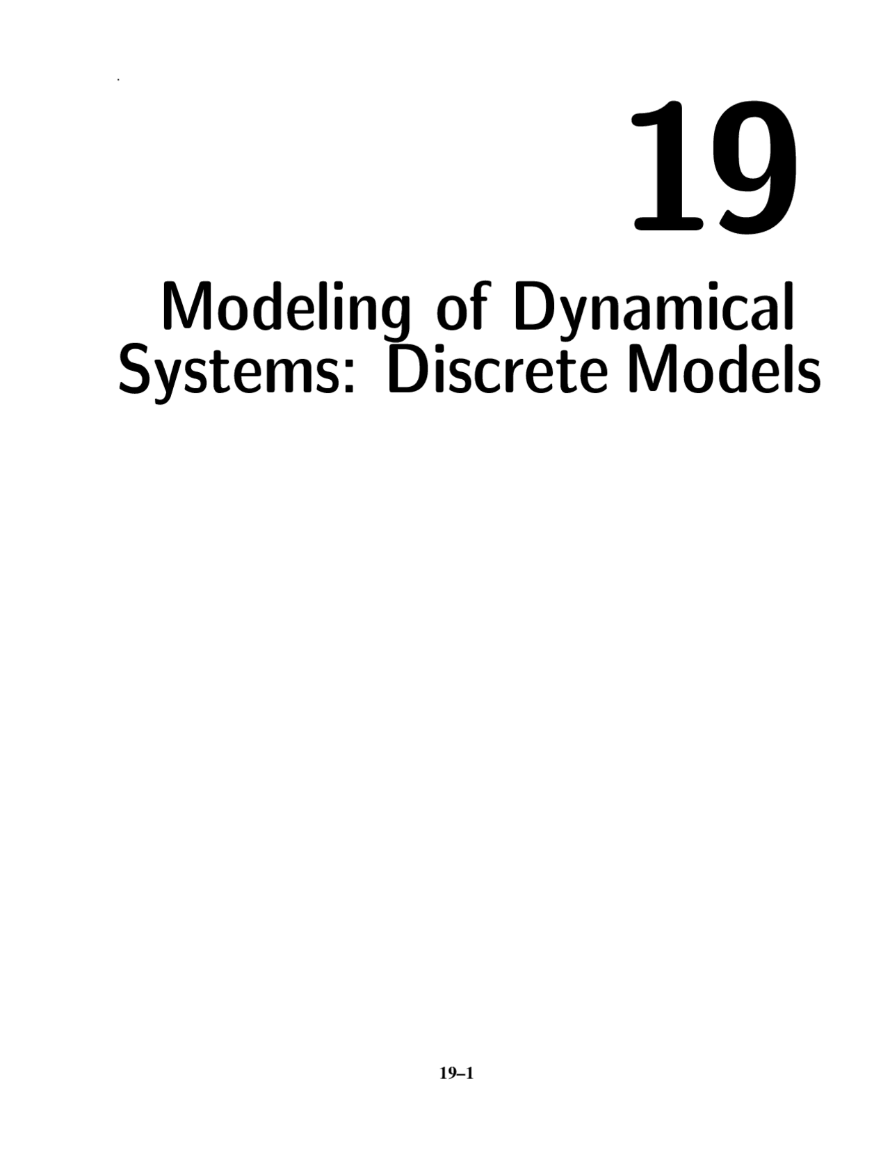 Modeling Of Dynamical Systems Discrete Models Slides Asen 5022 Docsity
