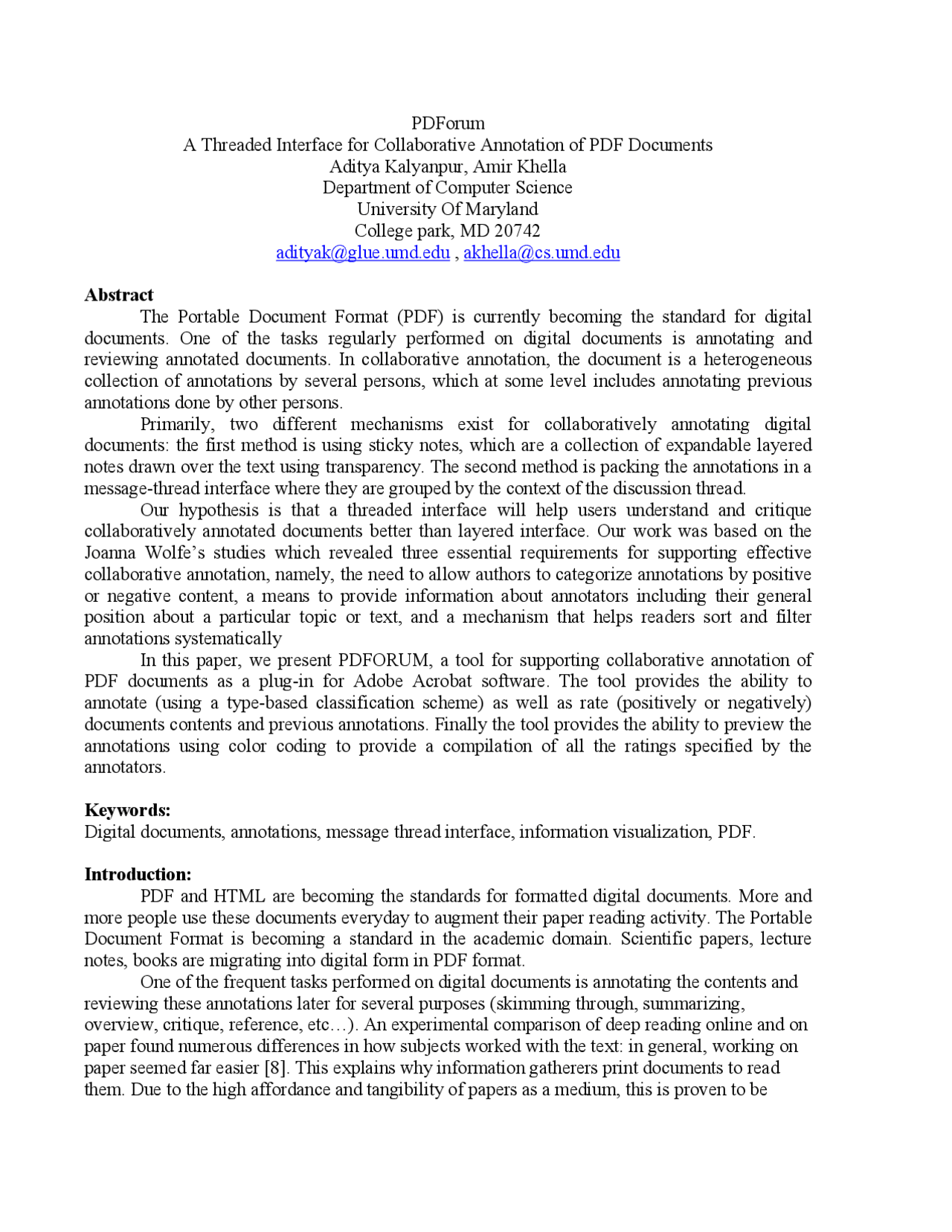 Portable Digital Documents Of Format Paper Cmsc 838 Docsity