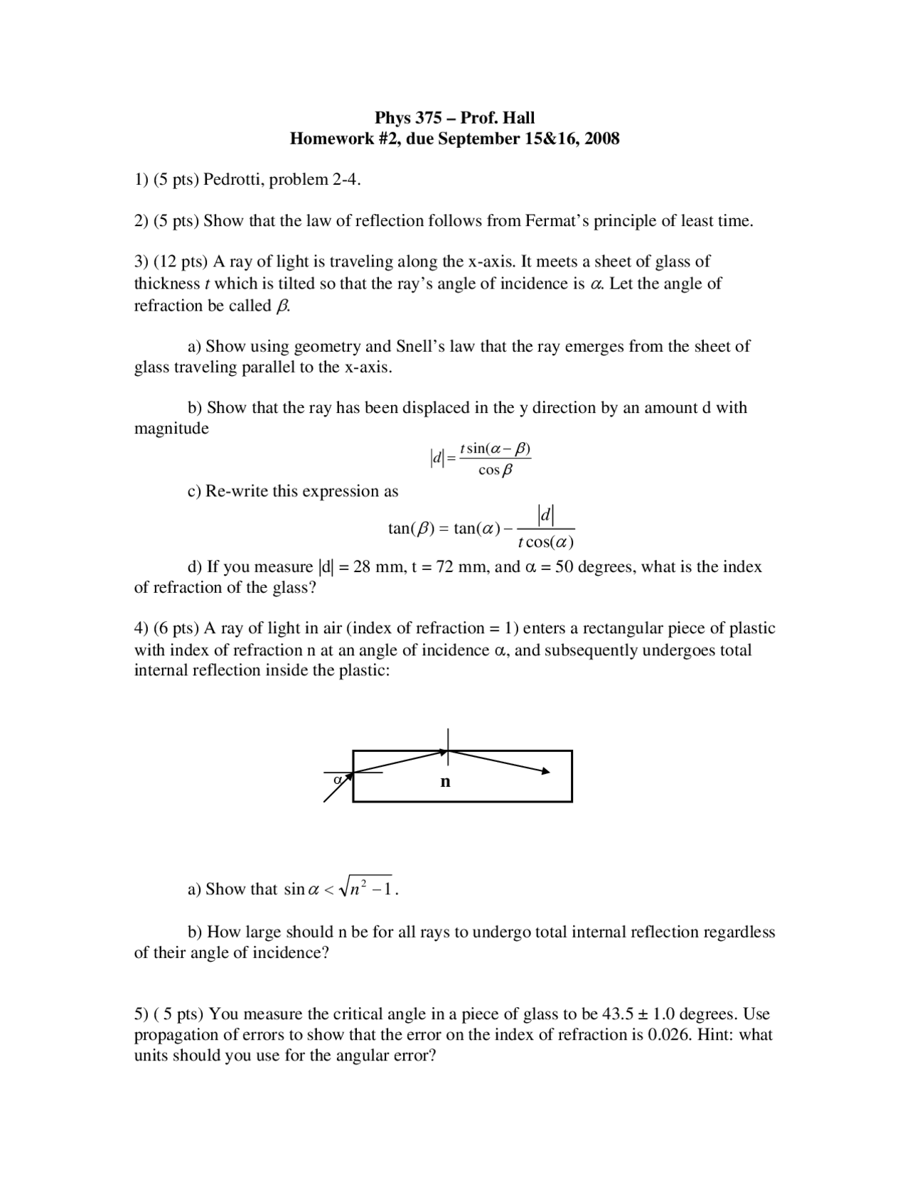 Analysis And Design Of Plane Truss Project 1 Phys 375 Docsity