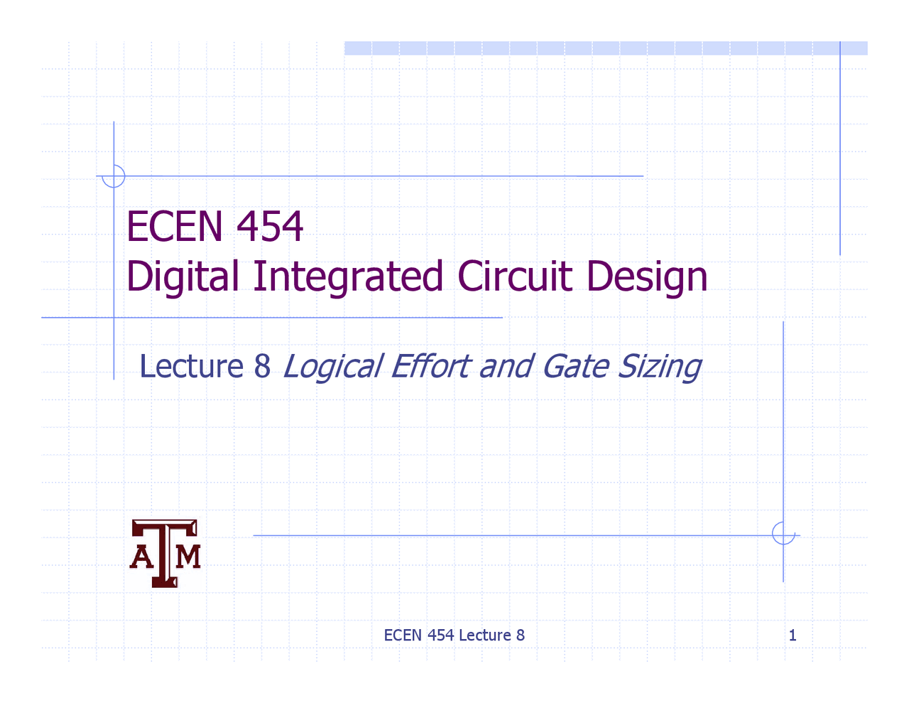 Logical Effort And Gate Sizing Digital Integrated Circuit Design