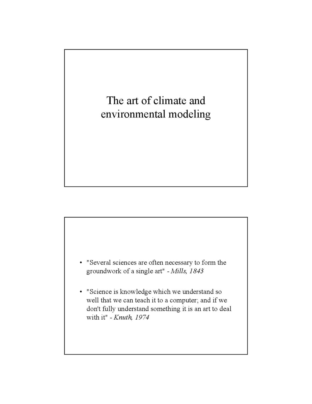 The Art Of Climate And Environmental Modeling Atoc 7500 Docsity