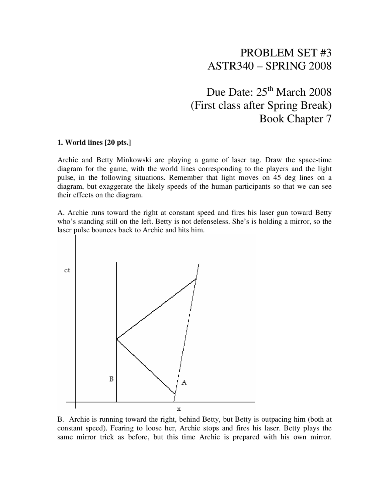 Problem Set 3 Origin Of Universe Astr 340 Docsity
