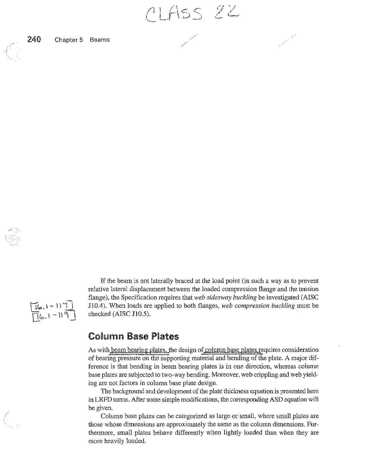 Lecture Notes On Beams Structural Steel Design Cven 446 Docsity
