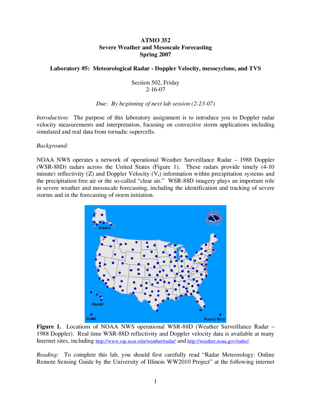 Meteorological Radar Doppler Velocity Mesocyclone And Tvs Atmo 352