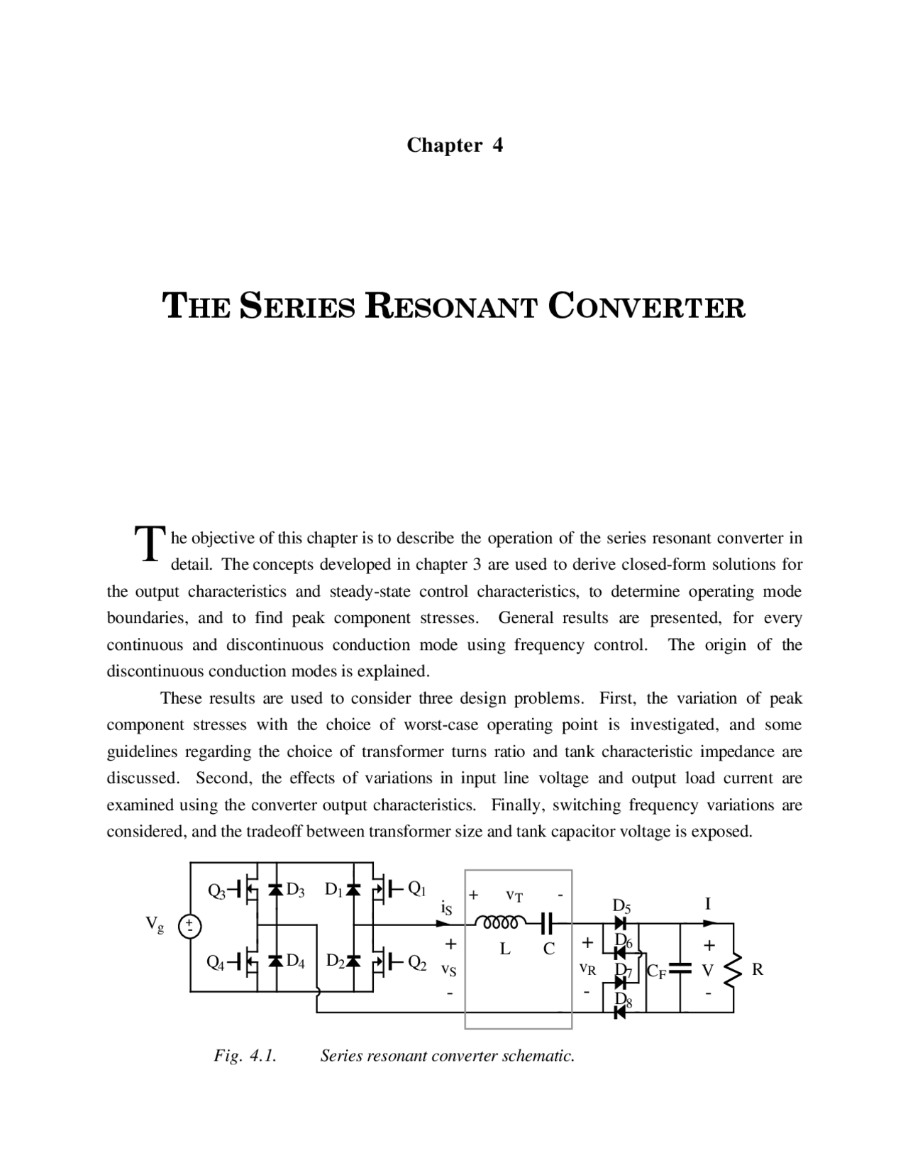 The Series Resonant Converter Notes Ecen 5817 Docsity