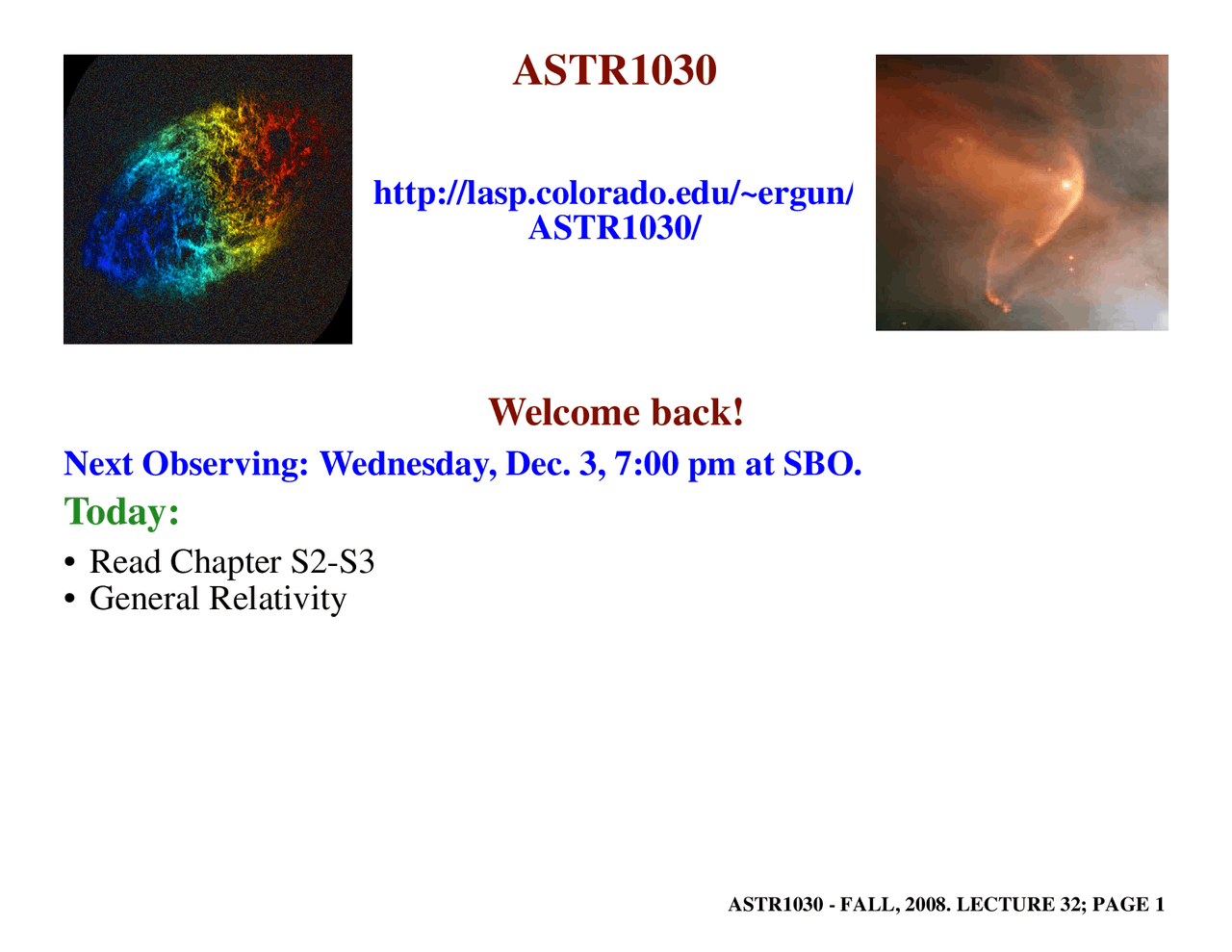 Slides On Light Doppler Shift General Relativity Astr 1030 Docsity