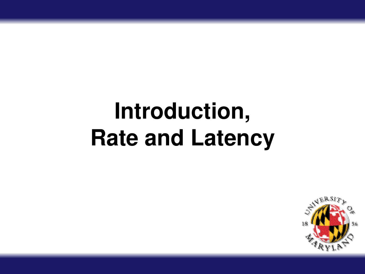 Introduction To Rate And Latency Communication Networks Notes