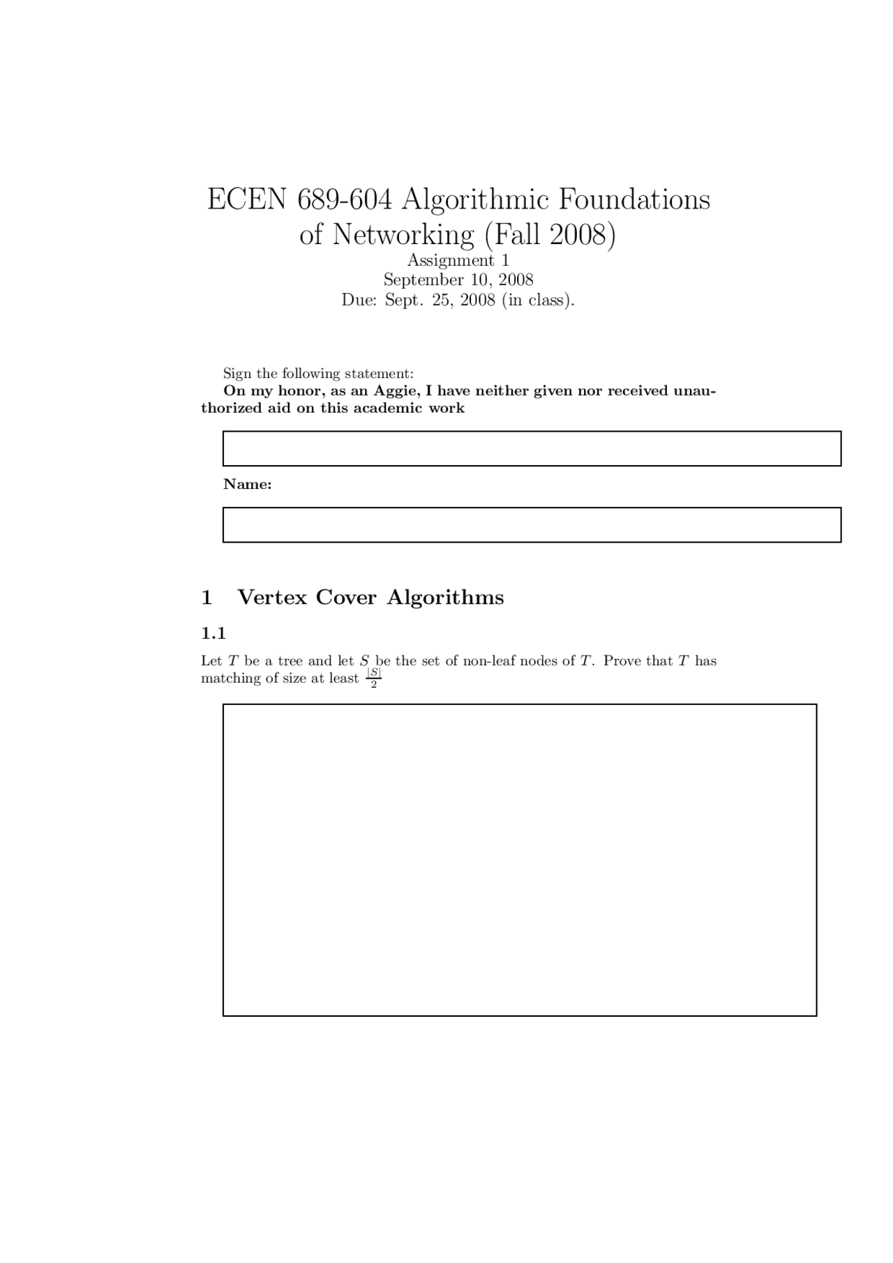 Assignment 1 For Introduction To Hardware Verification Ecen 689 Docsity