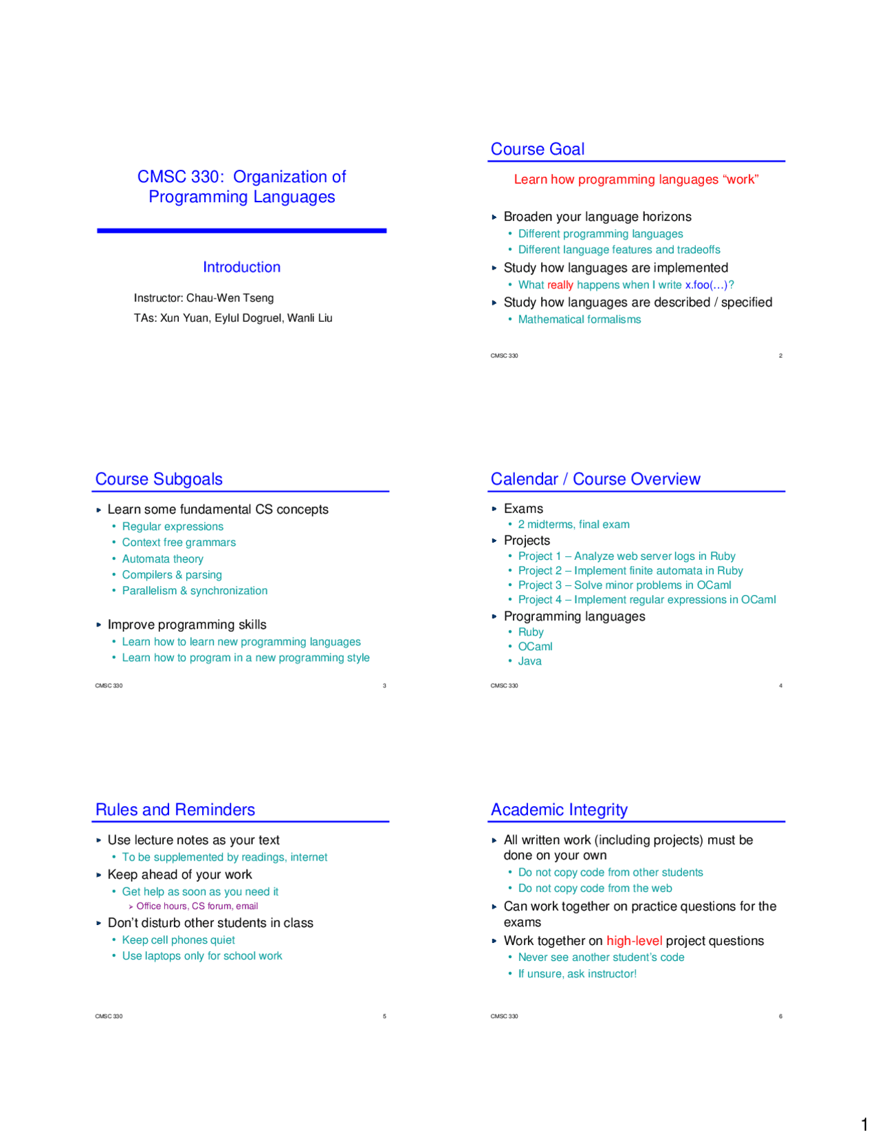 Introduction To Organization Of Programming Language Lecture Slides 4049