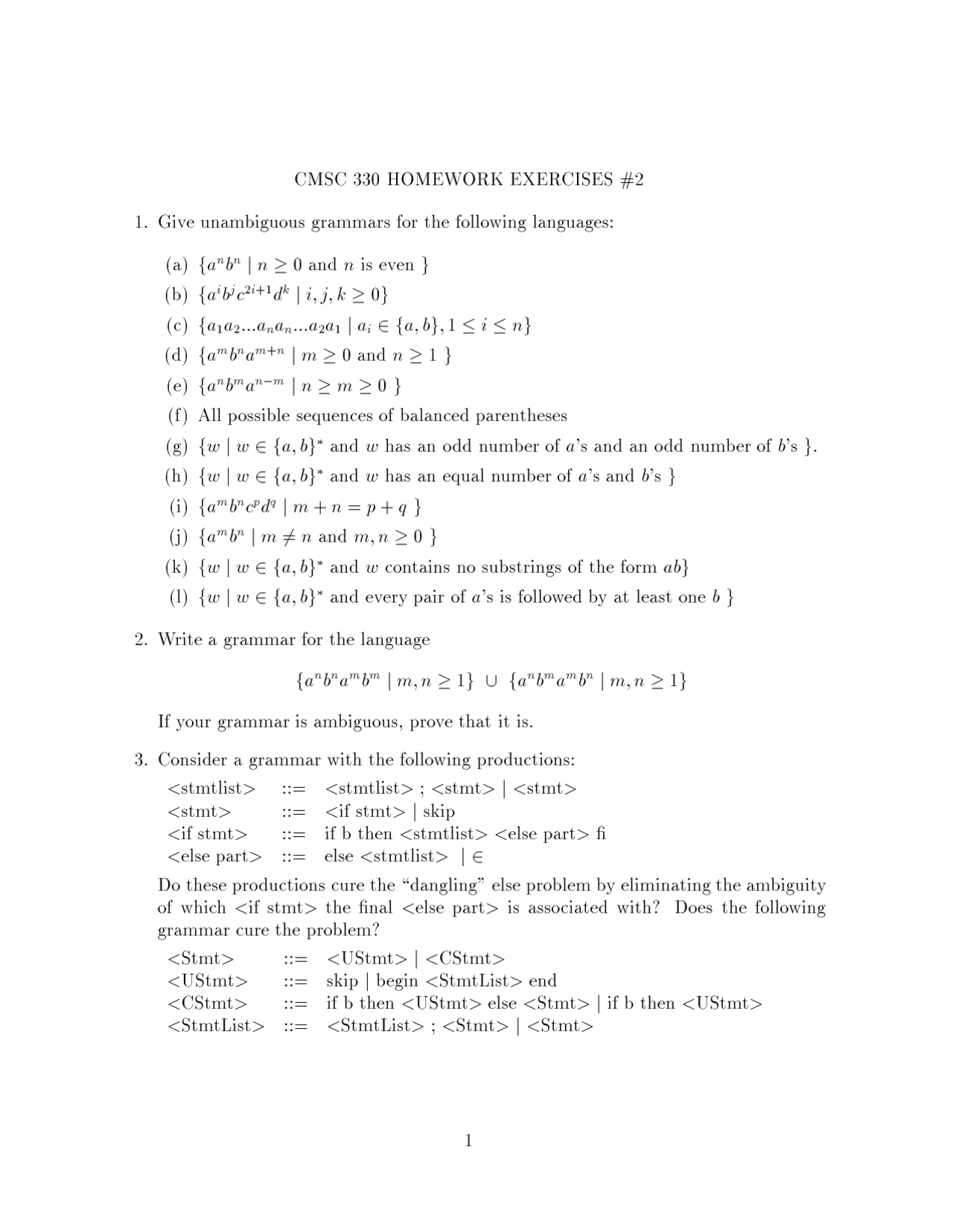 Assignment 2 Organization Of Programming Language Cmsc 330 Docsity 0839