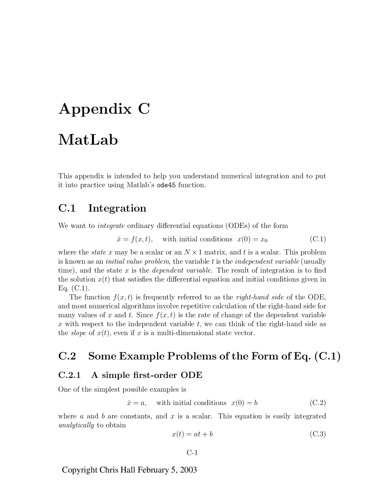 Notes on MATLAB - Spacecraft Dynamics and Control | AOE 4140 | Study ...