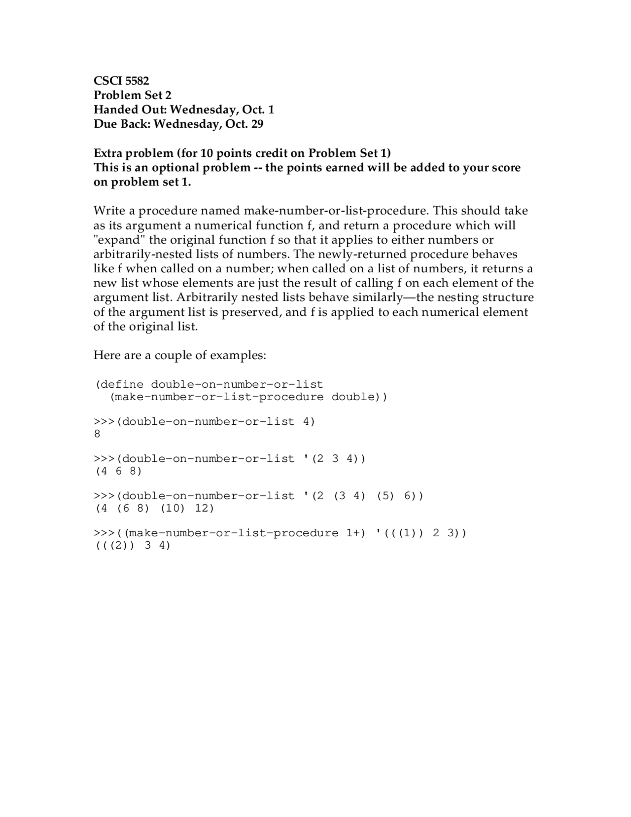 Problem Set 2 Artificial Intelligence Csci 5582 Docsity
