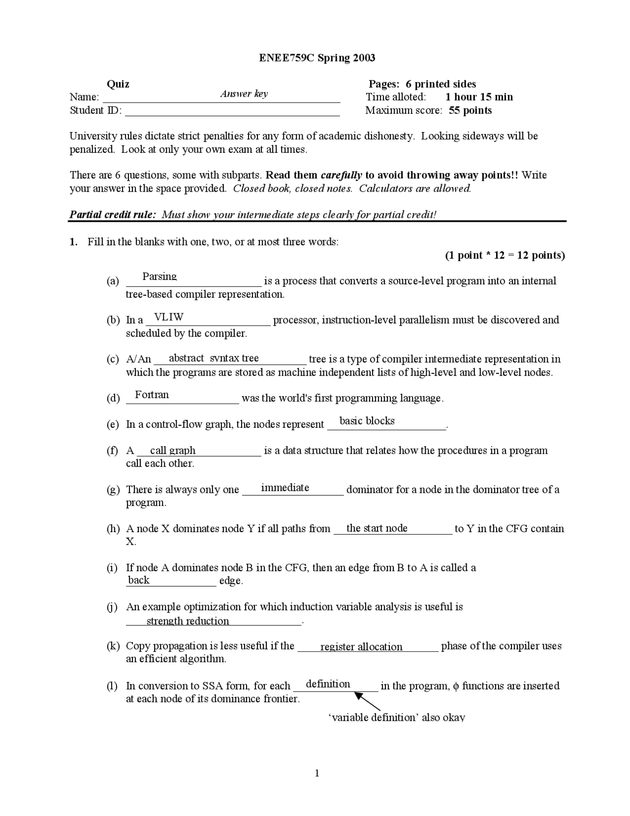 Quiz With Answer Key Introduction To Cyber Physical Systems Enee