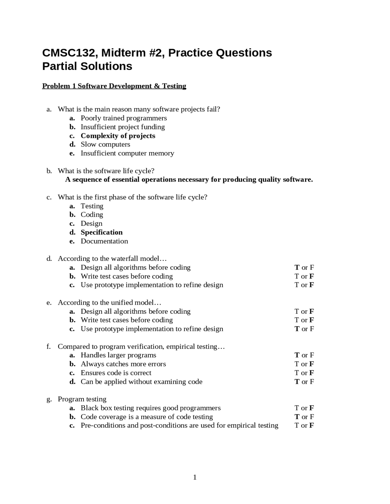 7 Problems on Object Oriented Programming II - Exam 2 | CMSC 132 - Docsity