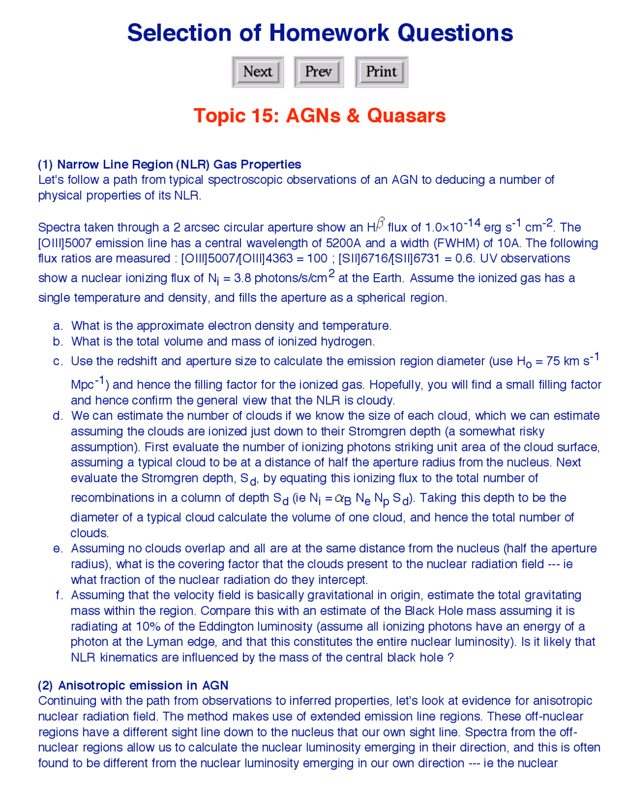 Adns And Quasars Extragalactic Astronomy Astr 5630 Docsity
